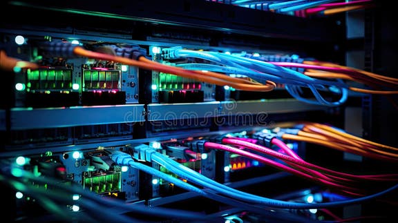 Data cabling solutions stock illustration. Illustration of integration ...