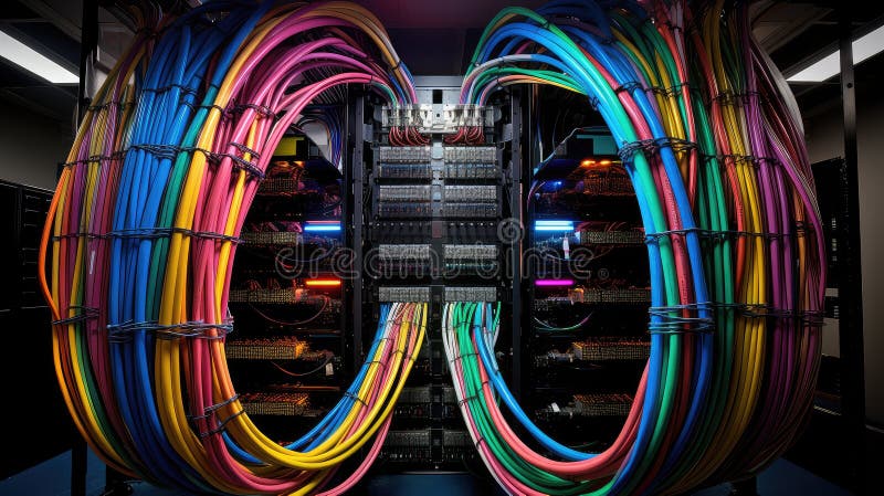 Data Cabling Structured Stock Illustration Illustration Of Background