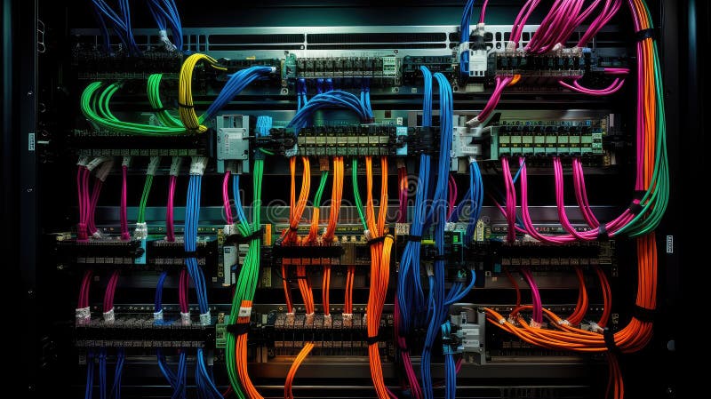 Data cabling structured stock illustration. Illustration of backbone ...