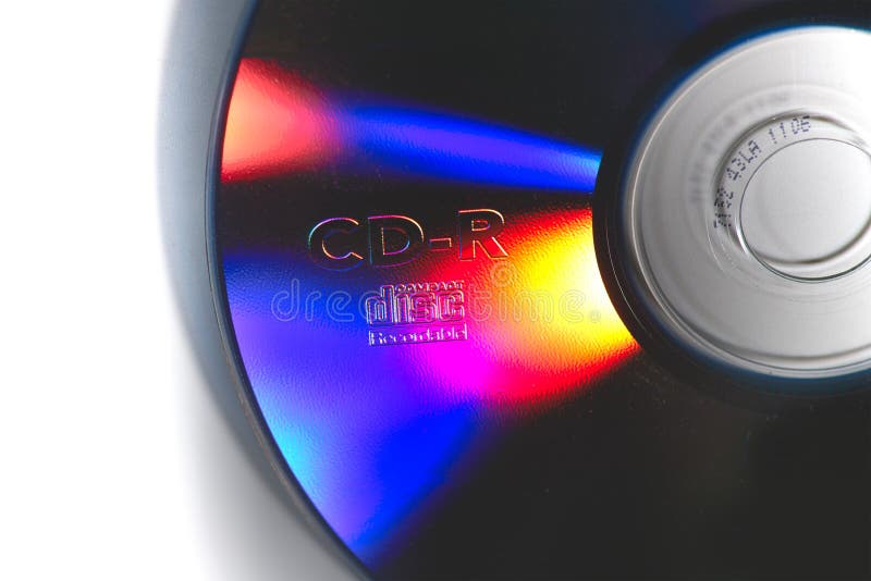 Data CD with Reflective Colored Lights Stock Photo - Image of digital ...