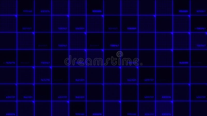 Data cell abstract blue 4k stock footage. Video of network - 200561650