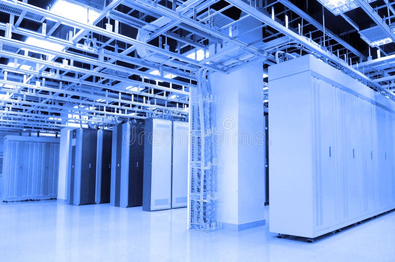 Modern datacenter stock image. Image of attached, server - 23473331