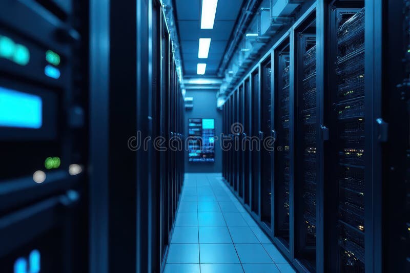 Data Center Advanced Server Architecture Stock Illustration ...