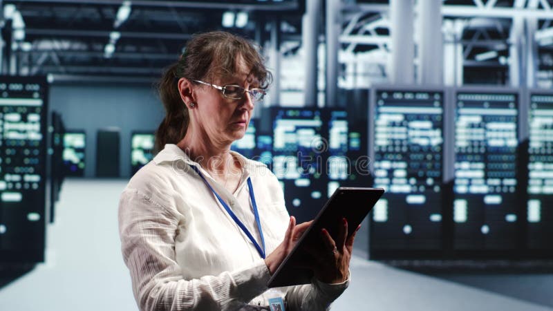 High Tech Facility with AI Servers Stock Footage - Video of training ...