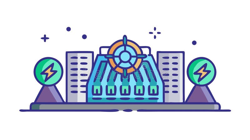 Data Center Building, Server Infrastructure Icon, Vector Design ...