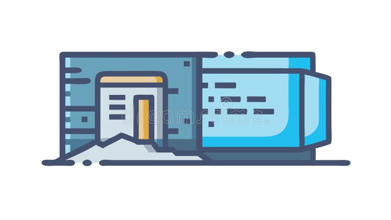 Data Center Building. Server Infrastructure and Information Storage. Vector Design Generative AI ...