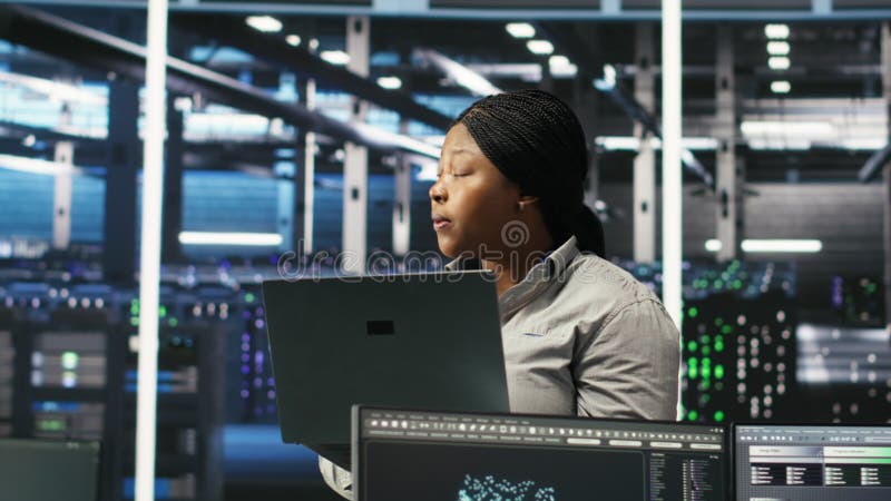 Computer Scientists on Data Center Platform Analyzing Performance Outputs Stock Video - Video of ...