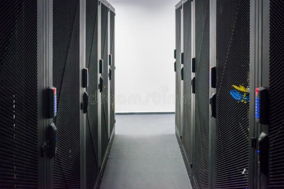 Data Center. Computer Server Storage Units Stock Photo - Image of ...