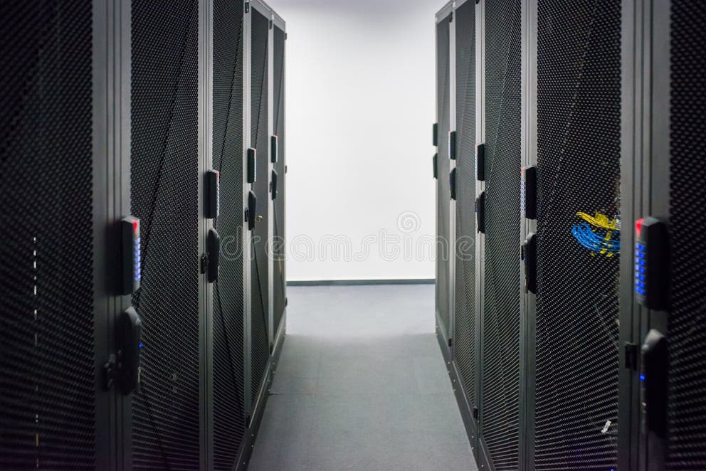 Data Center. Computer Server Storage Units Stock Photo - Image of ...