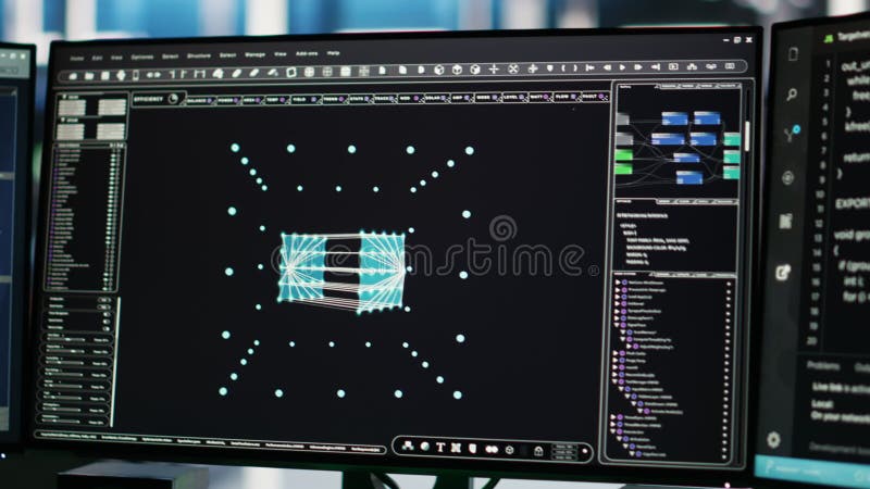 Data Center Computer Systems Controlling Network Resources, Closeup Stock Footage - Video of ...