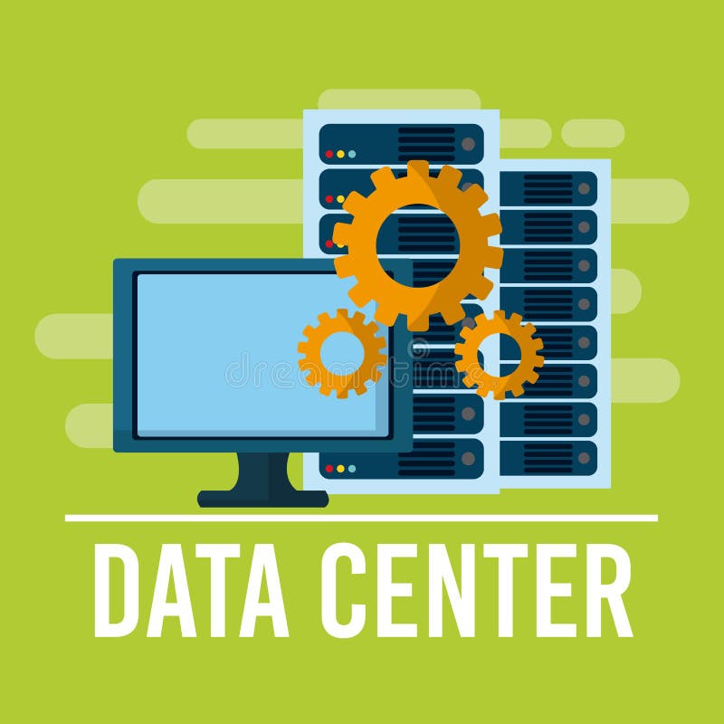 Data center technology stock vector. Illustration of networking - 118250830