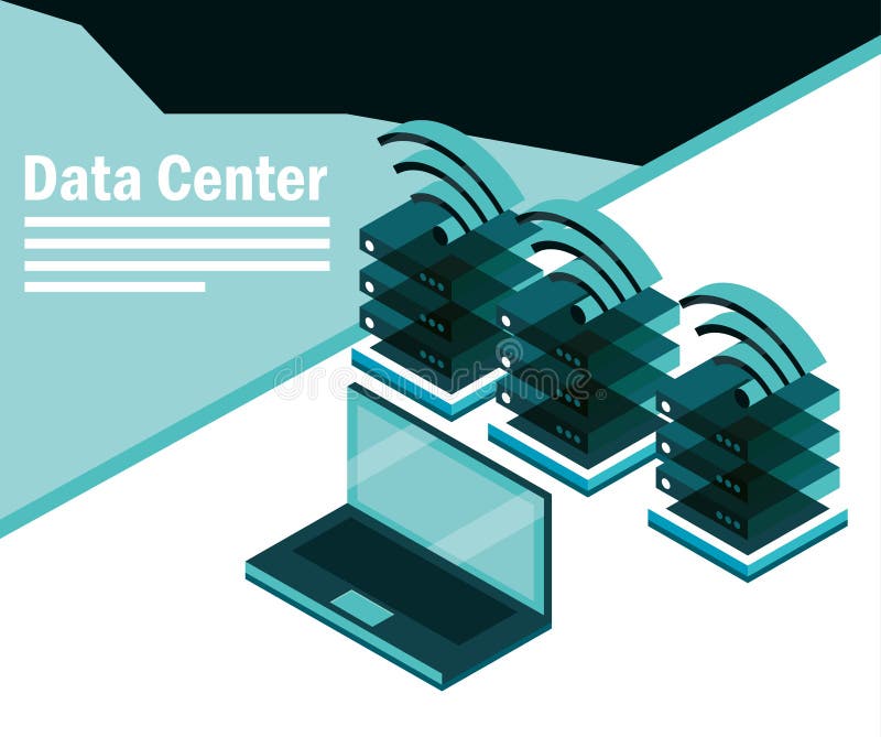 Data center connection stock vector. Illustration of datacenter - 233011248