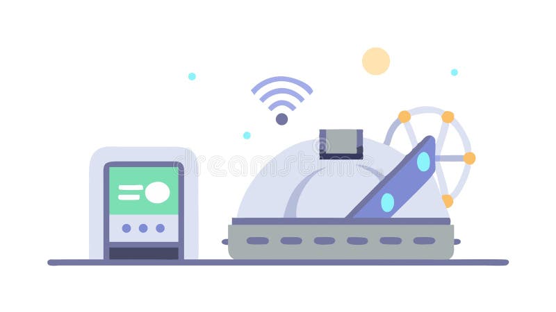 Data Center Connectivity: Server Racks Satellite Communication, Vector Design Generative AI ...