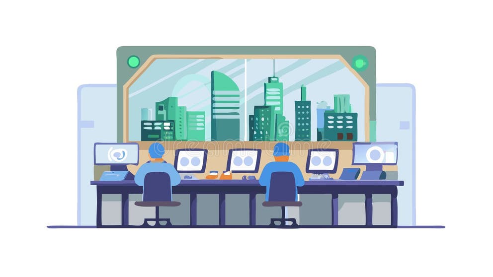 Ai Operations Control Room Stock Illustrations – 1,894 Ai Operations ...