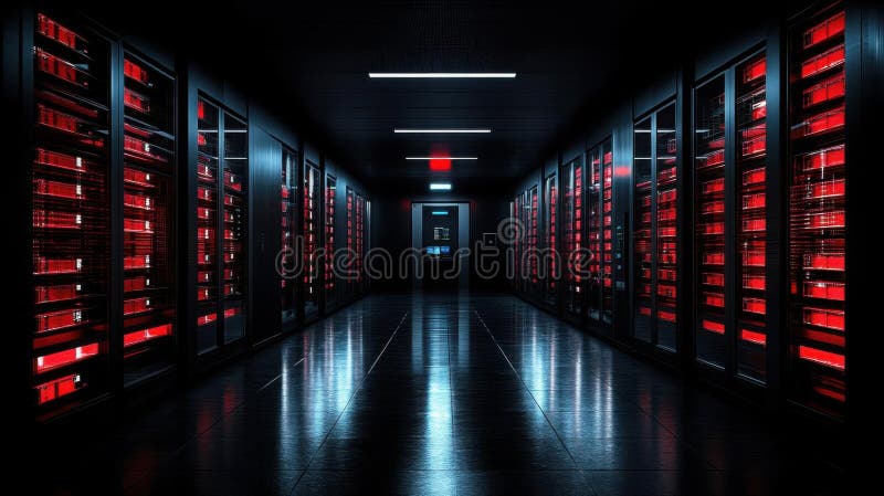 Data Center Corridor: Servers & Network Stock Image - Image of ... Data Center Corridor: Servers & Network Stock Image - Image of ...