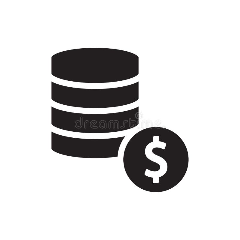 Data Center Cost Icon - Server Money Icon Stock Vector - Illustration ...