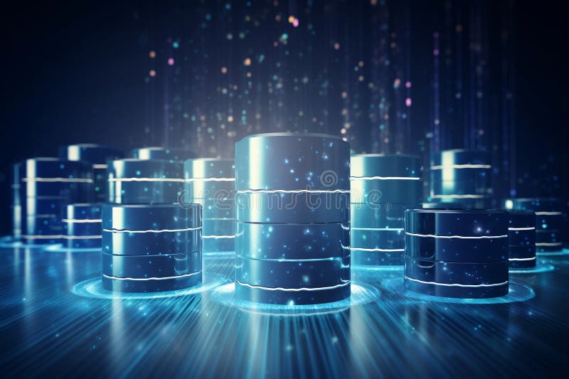 Data Center Cyber Security File. AI Generated Stock Illustration ...