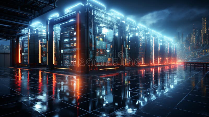 Data Center Cyber Security Storage Stock Image - Image of datum ...