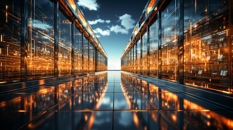 Data Center Cyber Security Storage Stock Photo - Image of connection ...