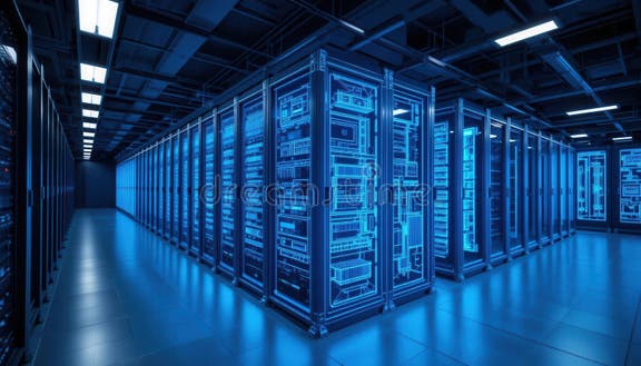Architectural Network Engineering Diagrams of Rack Systems in a Hosting ...