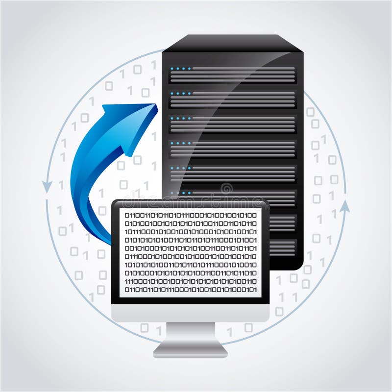 Data center stock vector. Illustration of technology - 50006387