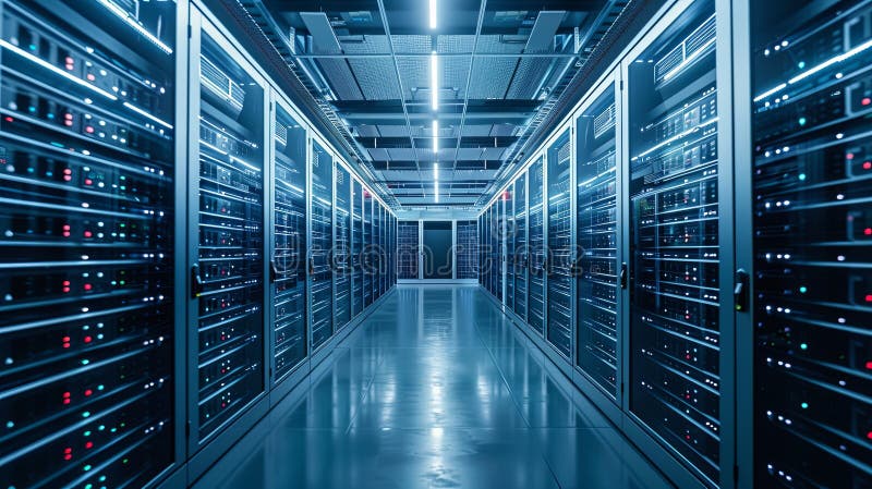 Data Center Dynamics stock illustration. Illustration of infrastructure ...