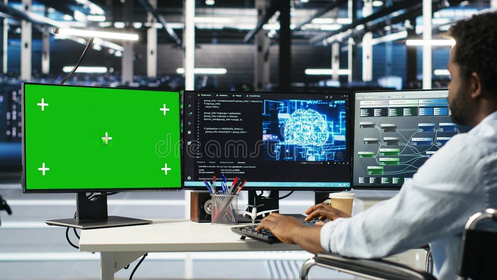 Data Center Engineer with Paraplegia Using AI Algorithms on Green ...
