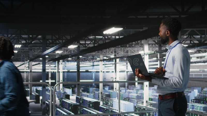 Data Center Engineering Team on Industrial Platform Collaborating Stock ...