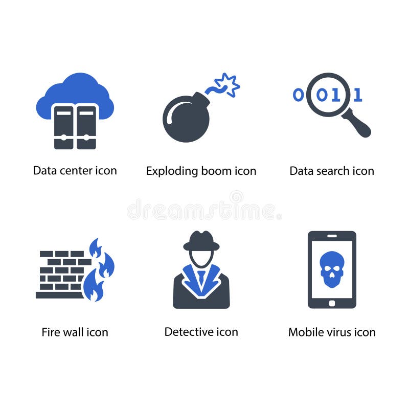 Data Center, Exploding Boom, Data Search, Fire Wall, Detective, Mobile ...