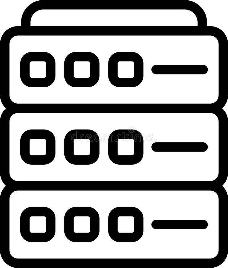 Data Center Flat Vector Icon Stock Vector - Illustration of data ...