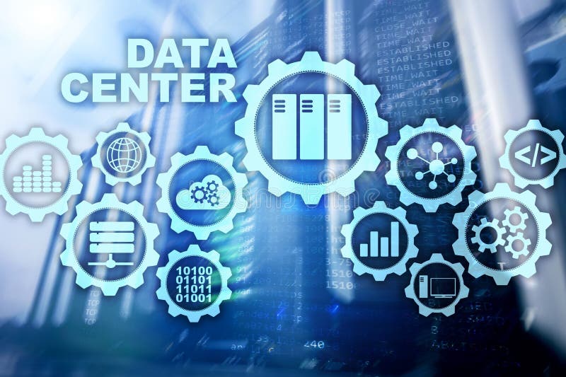 Data Center of the Future on a Virtual Screen. Business Information ...
