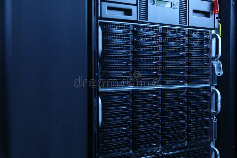 Data Center with Hard Drives Stock Image - Image of company, harddrive ...