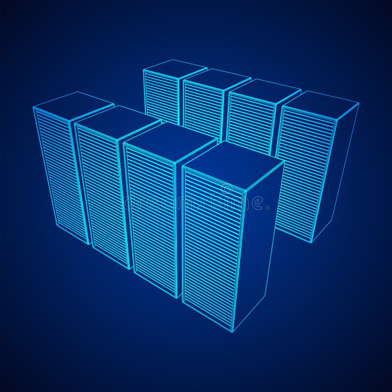 Data Telecommunication Equipment Stock Illustration - Illustration of ...