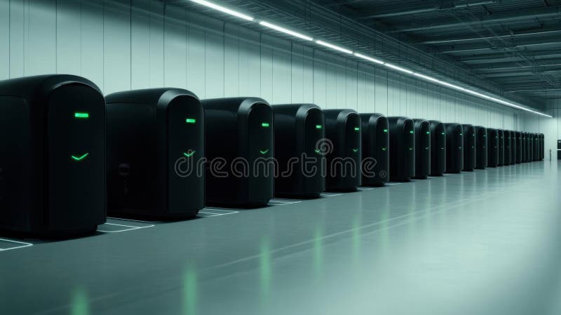 Cloud Server Room, Data Center Infrastructure Stock Image - Image of ...