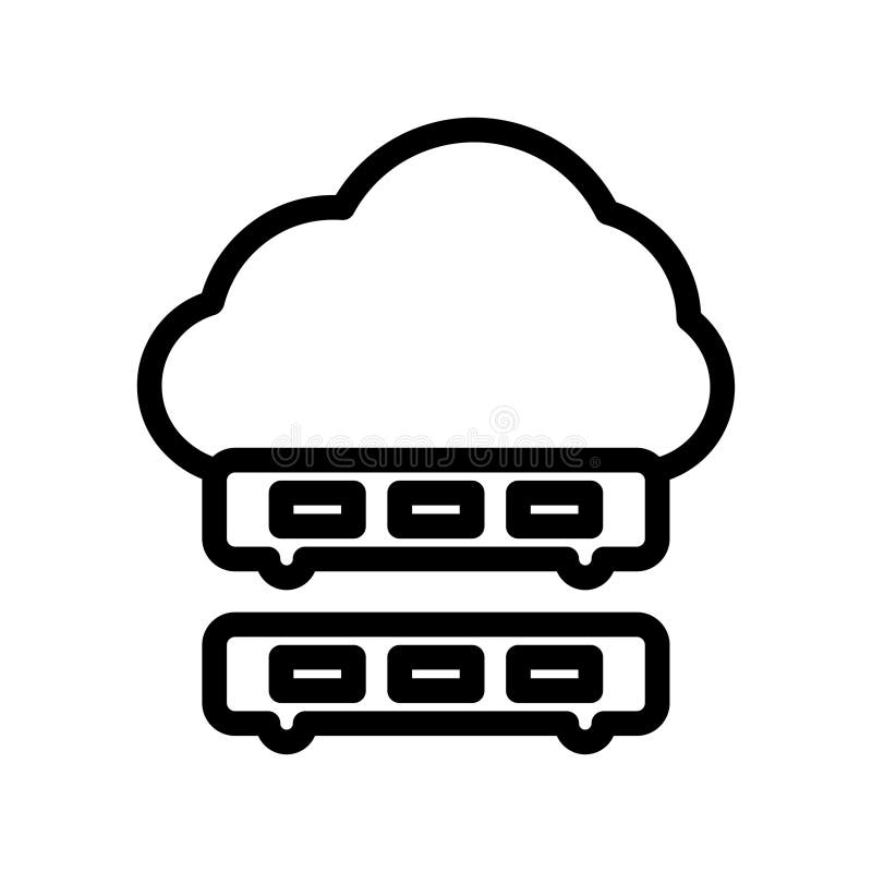 Data center icon stock illustration. Illustration of center - 365647082