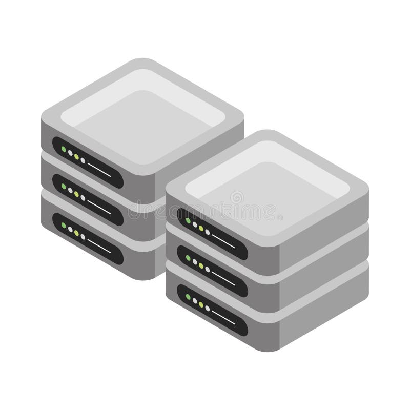 Data center icon stock vector. Illustration of storage - 264655330