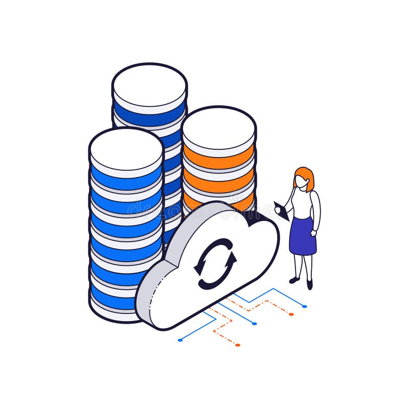 Data Center Icon Set stock illustration. Illustration of graphic ...