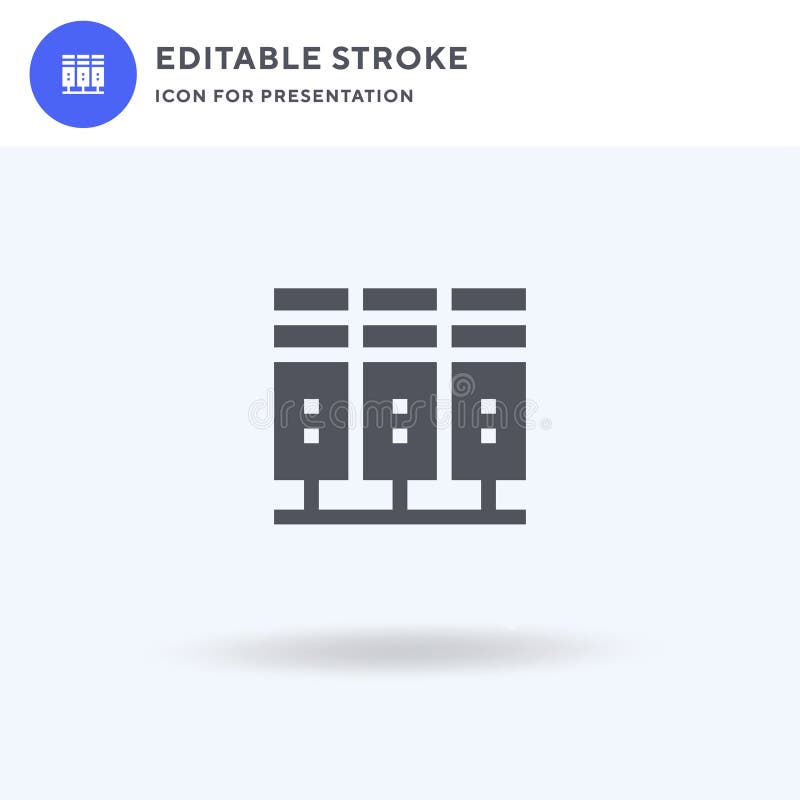 Data Center icon vector stock vector. Illustration of technology ...