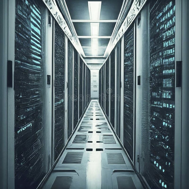 Data center illustration stock illustration. Illustration of design ...