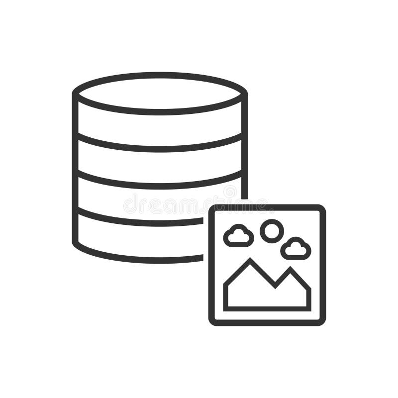 Data Center Image Icon - Server Picture Icon Stock Illustration ...