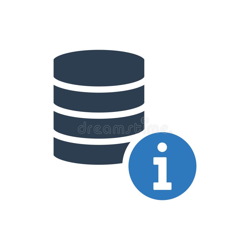 Data Center Information Icon - Server Information Icon Stock Vector ...