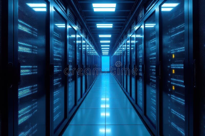 Data Center Infrastructure and Database Server Complexity Stock Illustration - Illustration of ...