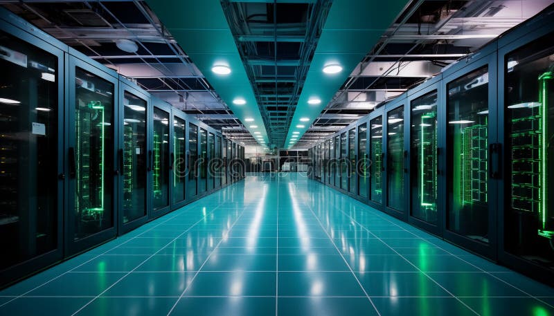 Data center interior stock photo. Image of equipment - 307226132