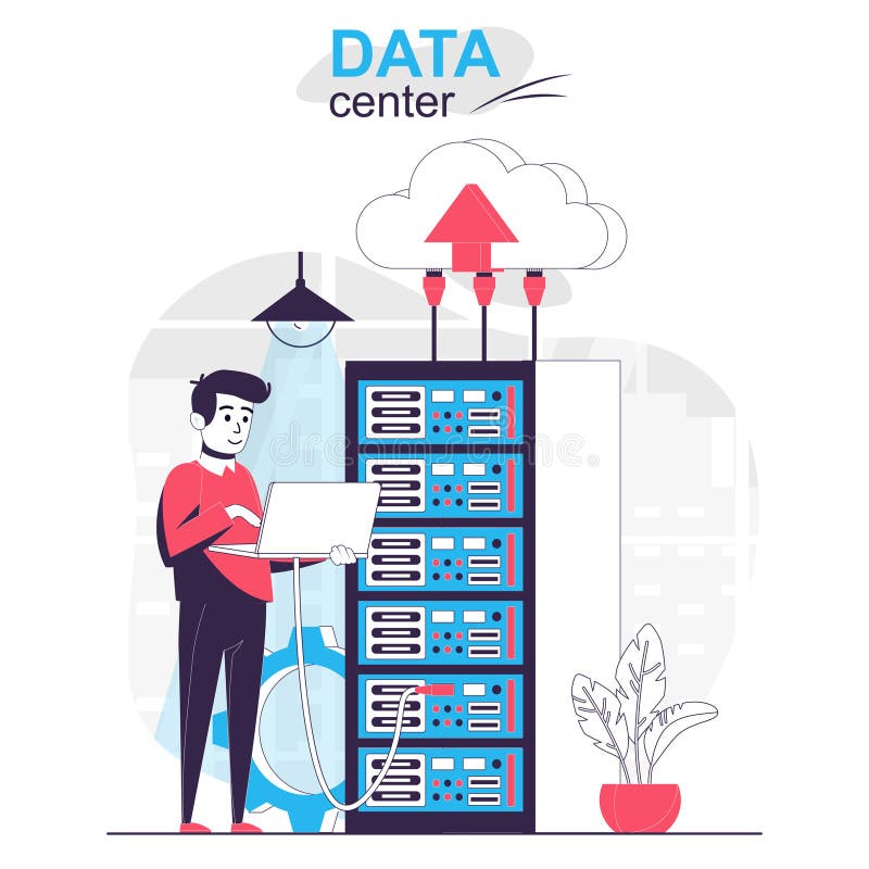 Data Center Cartoon Stock Illustrations – 2,555 Data Center Cartoon ...