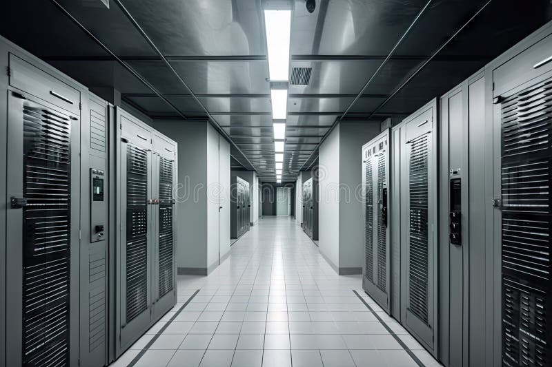 Data Center with Large, Heavy Steel Doors and Security Systems To ...
