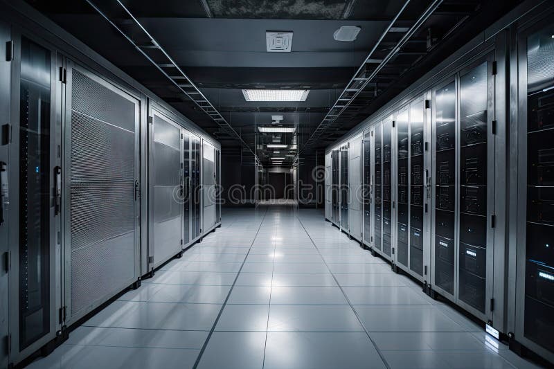 Data Center with Large, Heavy Steel Doors and Security Systems To ...