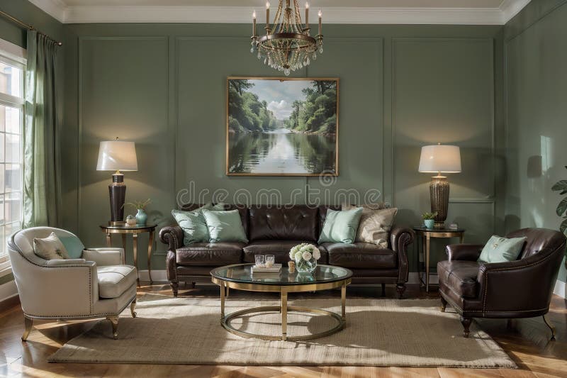 Showcasing Interior Design in Style Lavish Layers Stock Illustration ...