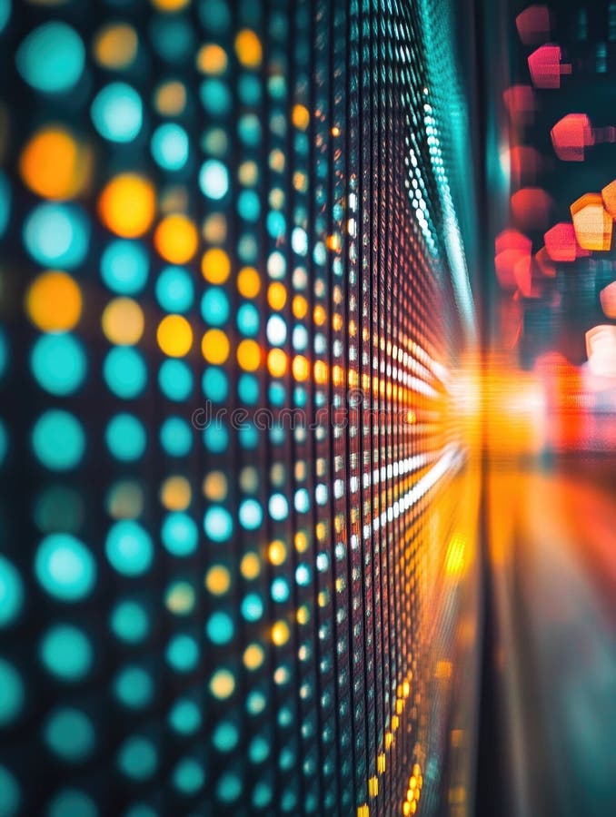 Data Center Light Up stock image. Image of server, environment - 362030905