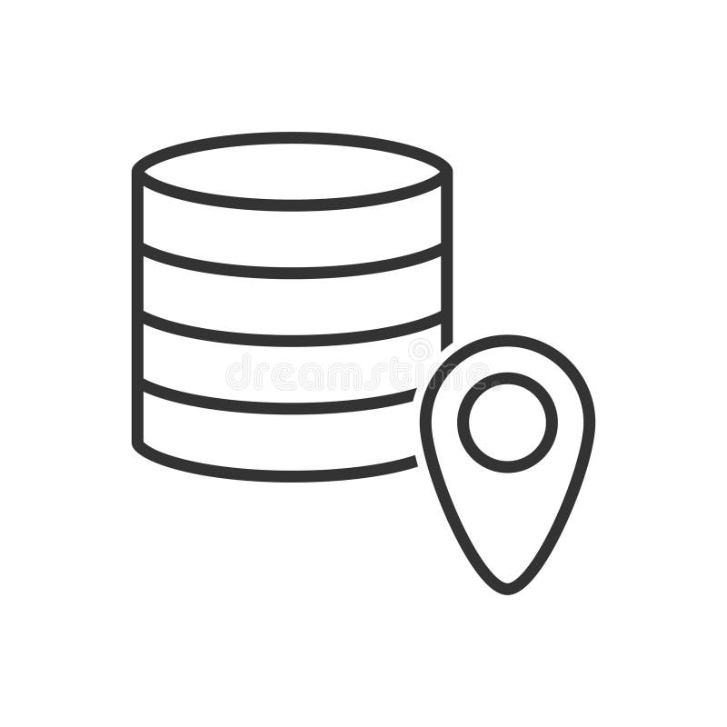 Data Center Location Icon - Server Location Icon Stock Vector ...