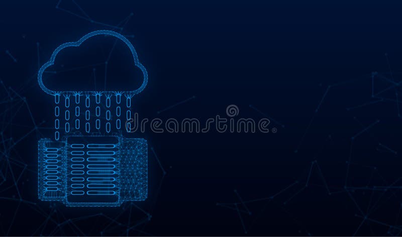 Data Center. Mainframe Service Concept Banner, Server Rack. Server Room ...